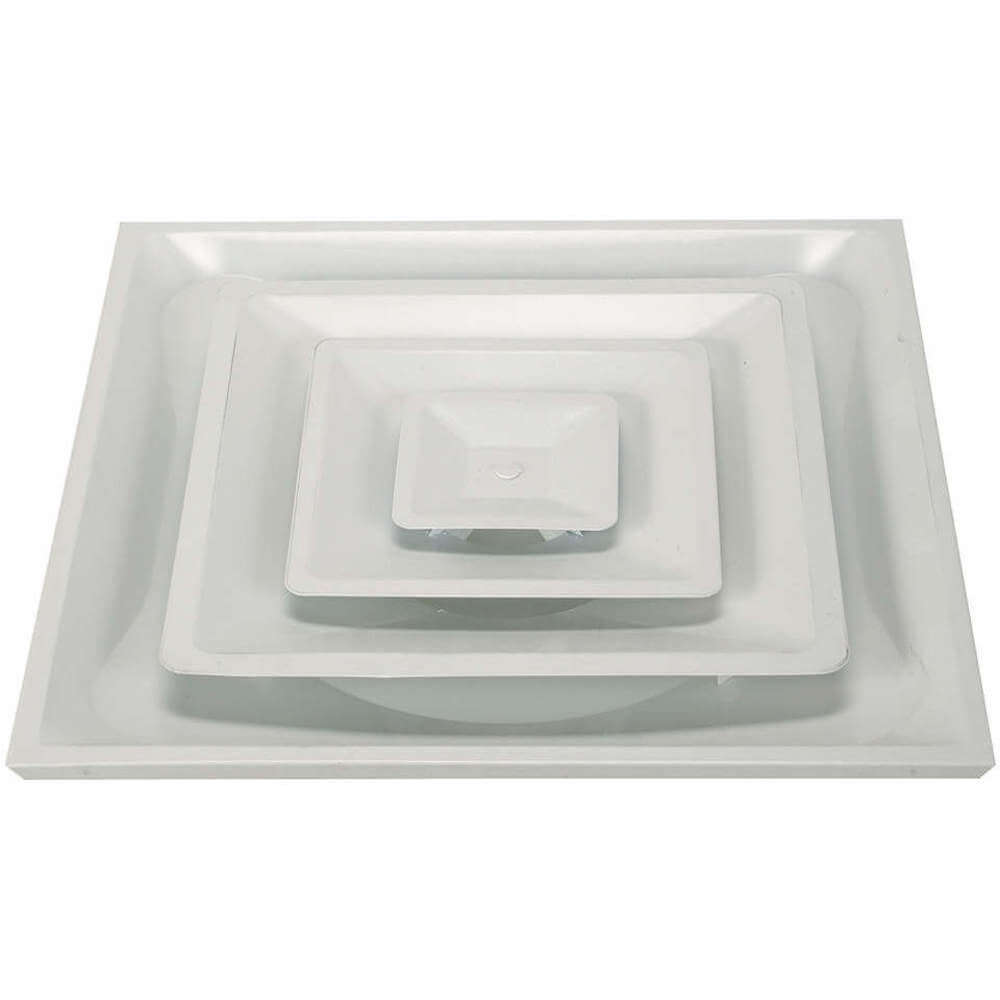 Approved Vendor 4MJV5 | Diffuser 3-cone Duct Size 12 Inch White ...