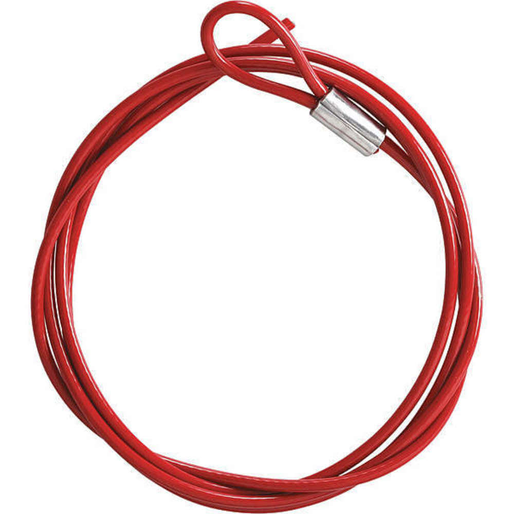 Brady CABLE | 35XM01 | Cable Spool 6 Feet Length Red Plastic Coated Steel