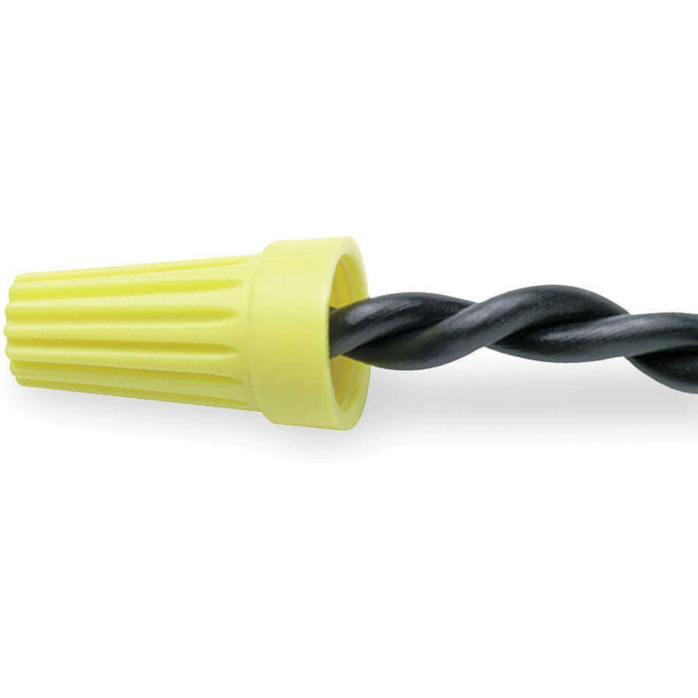 Buchanan WT4-B | 5VYL8 | Twist On Wire Connector Yellow 22-10awg - Pack ...