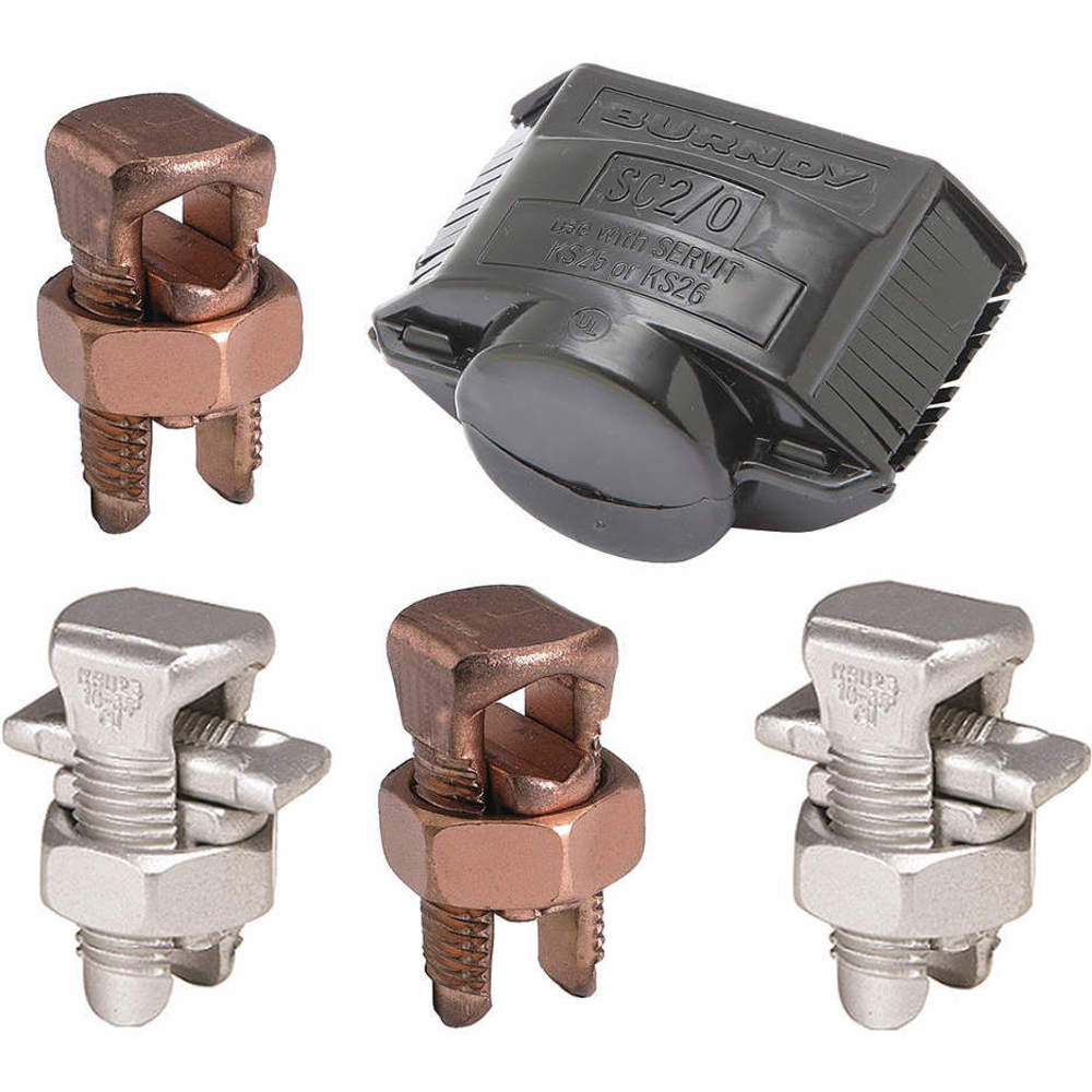 Burndy NATHAN 2 | 7DX23 | Split-Bolt Connector Kit 6 Stranded to 2 ...