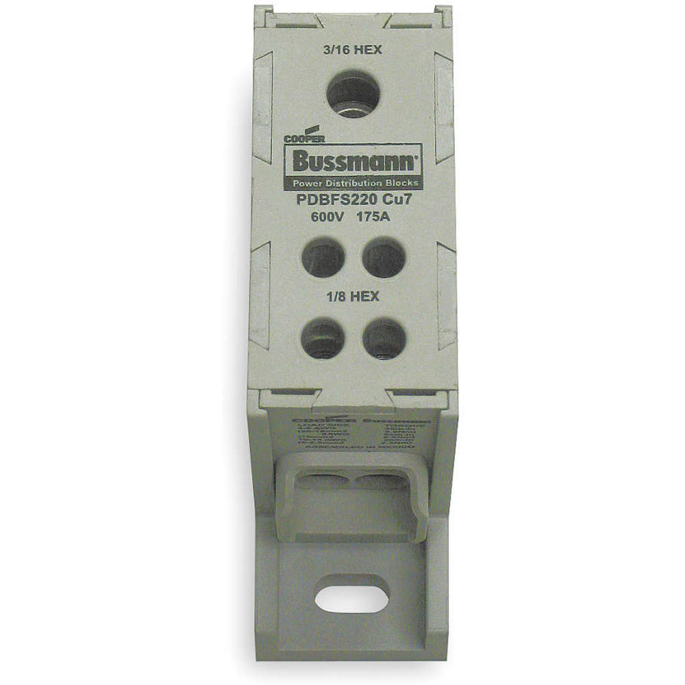 Bussmann PDBFS220 | 3ZJA3 | Power Distribution Block, 175 A, 600 VAC