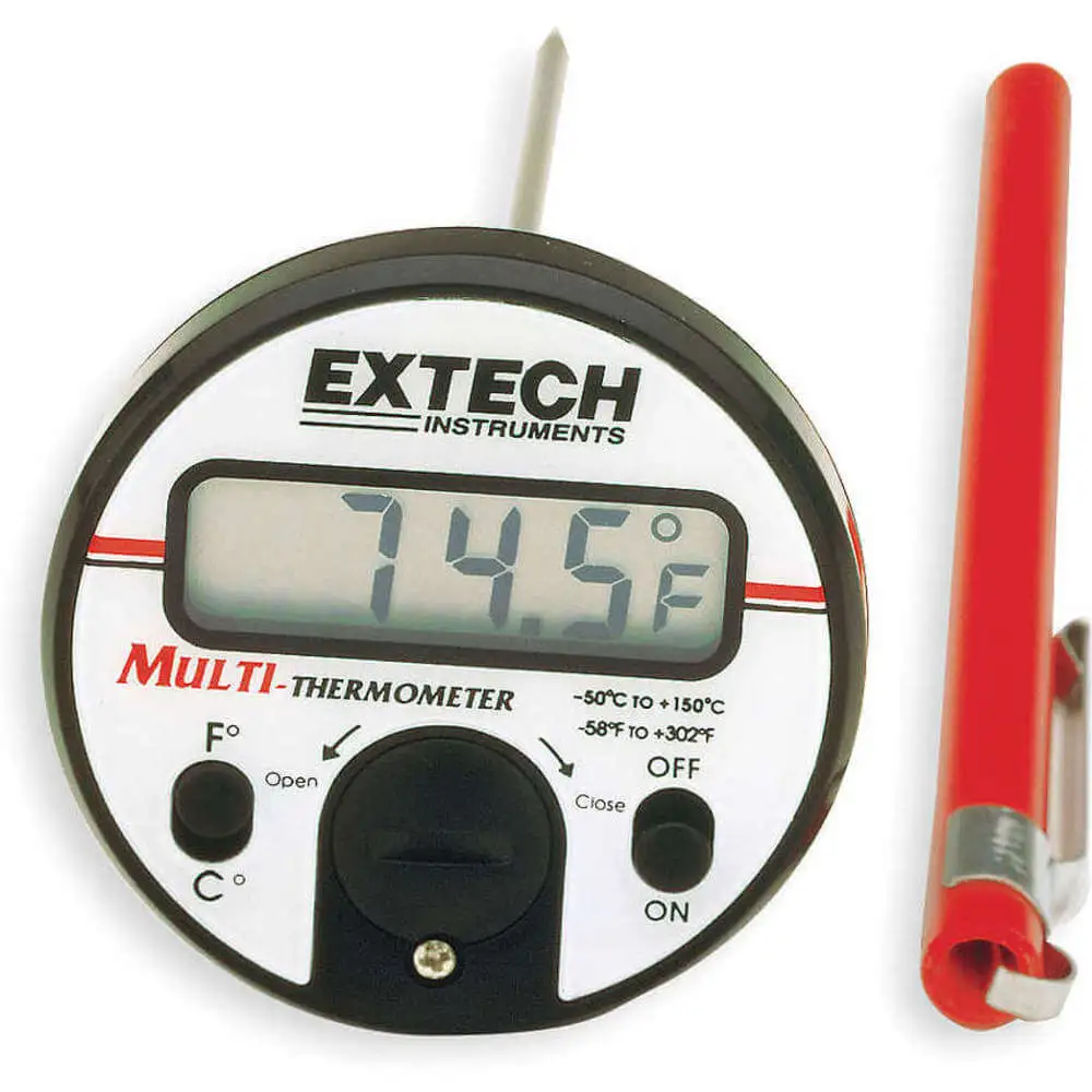 Extech 392050 | 1M954 | Digital Pocket Thermometer 5 Inch Plastic