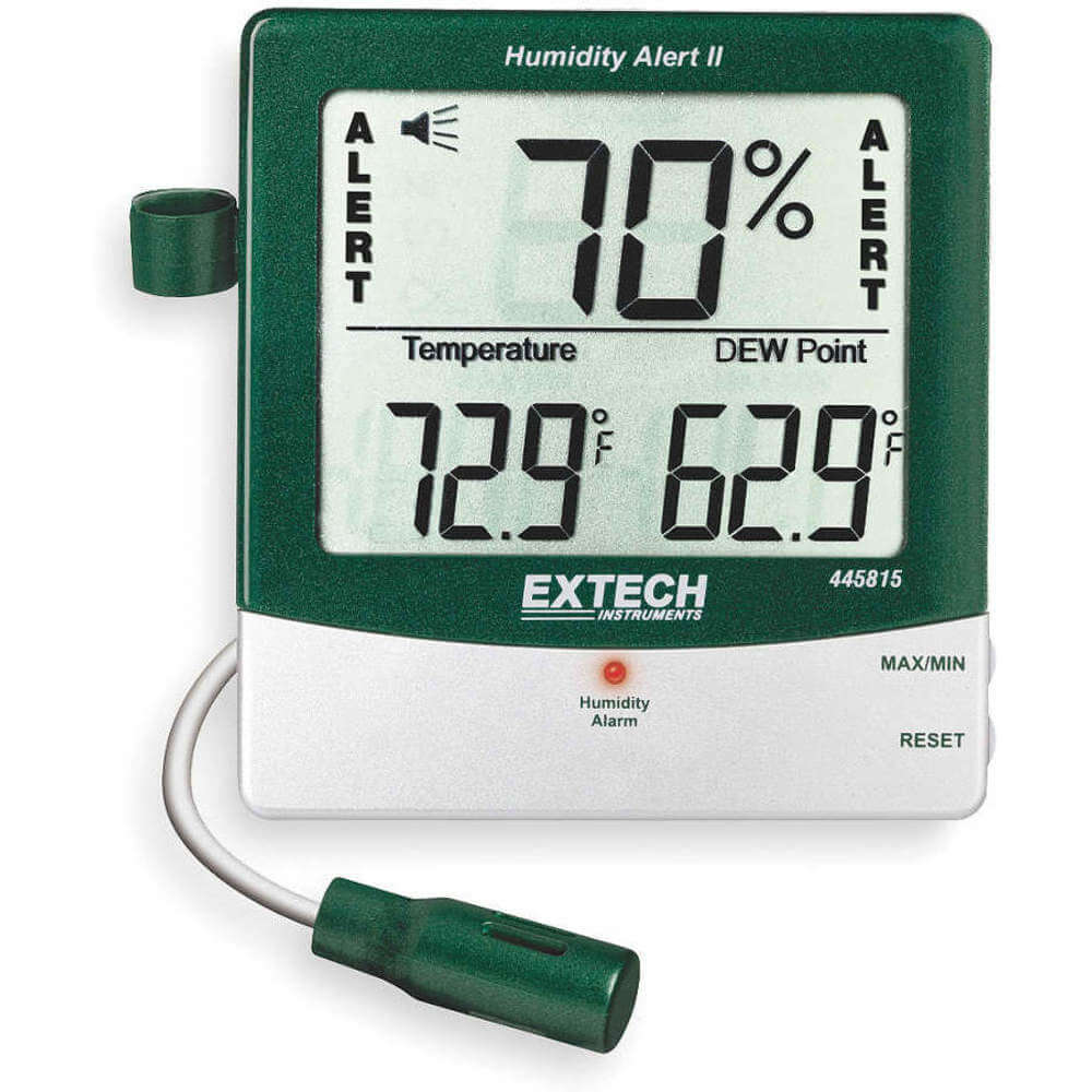 Extech 445815 | 5PE71 | Digital Hygrometer Alarm 14 To 140 F | Raptor ...