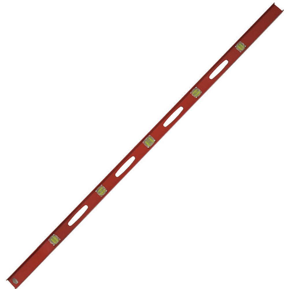 I-beam Level Aluminium Red 72 Inch Length 10 Vials