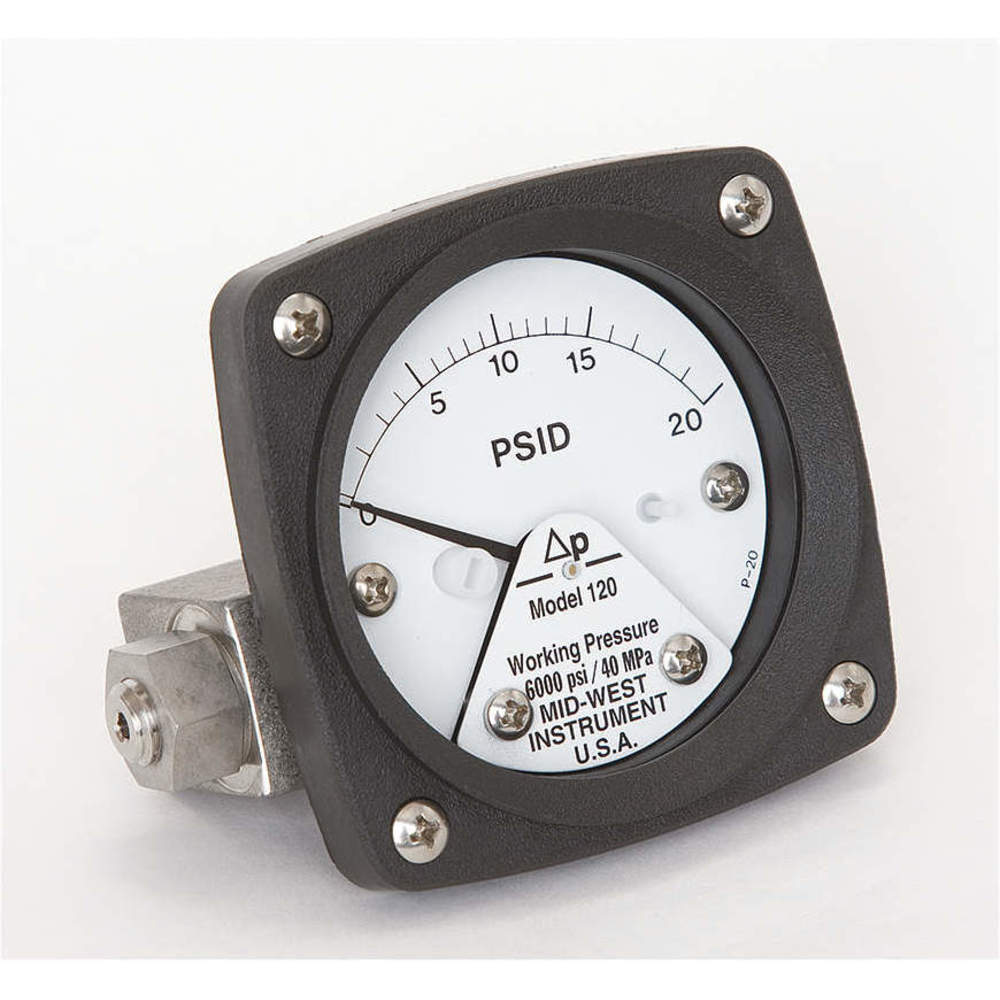 Midwest Instruments 120-AA-00-OO-20P | 3GUZ4 | Differential Pressure ...