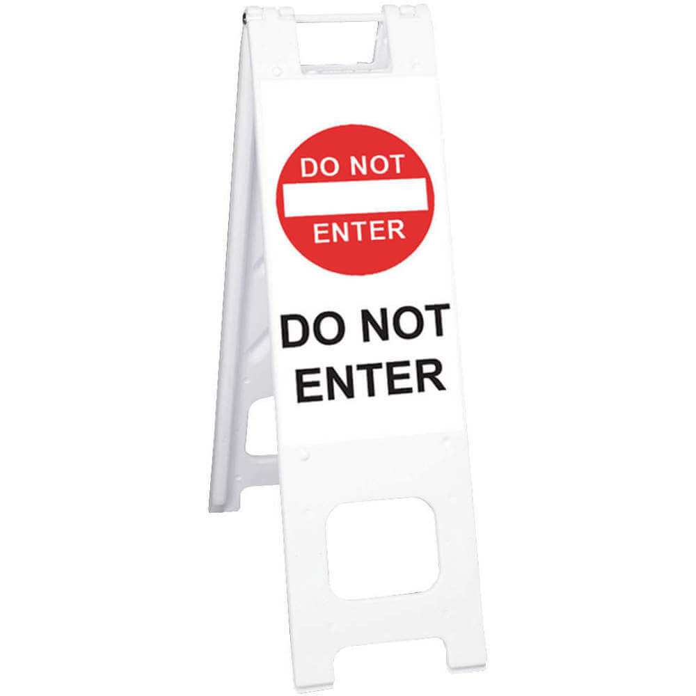 Plasticade 150-WHLGK1046-WREG | 20PF55 | Barricade Sign Do Not Enter 45 ...