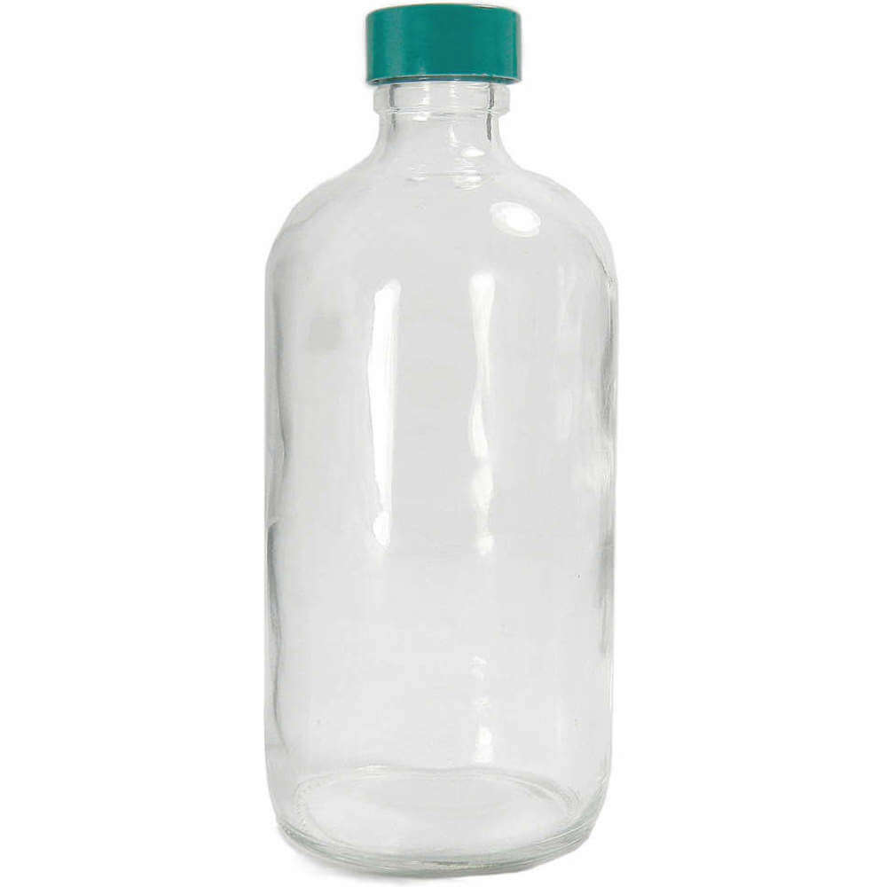 Qorpak GLC-02265 | 21RM95 | Bottle Safety Coated 16 Oz Boston Round PK12