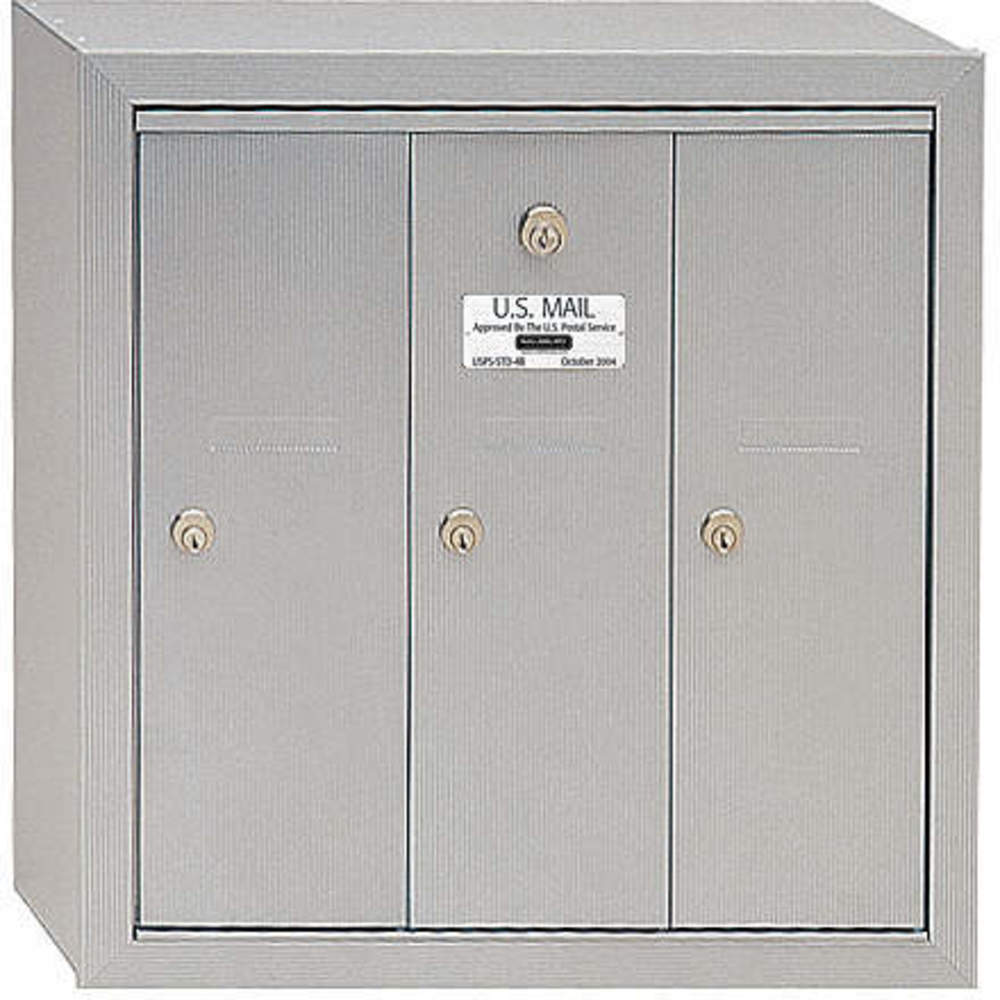 Salsbury Industries 3503ASU | 3YNT4 | Vertical Mailbox 3 Doors Alum
