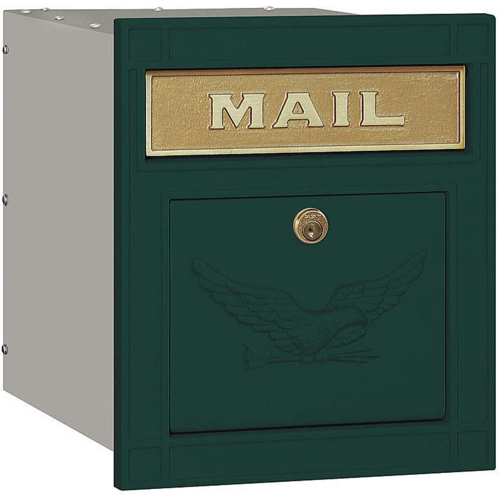 Salsbury Industries 4145E-GRN | 33KT05 | Column Mailbox Eagle Locking Pc Green
