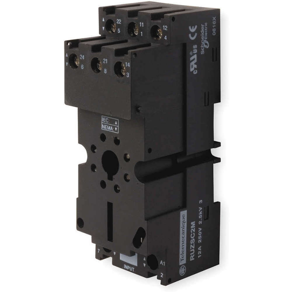 Schneider Electric RXZE2S108M | Socket 8 Pin Din Rail/panel 250v 12a ...