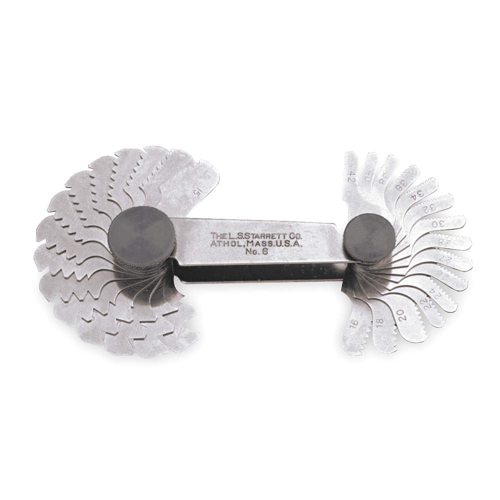 Starrett-uk 156M Screw Pitch Gauge, 28 Leaves | 2ZVC9 | Raptor Supplies ...