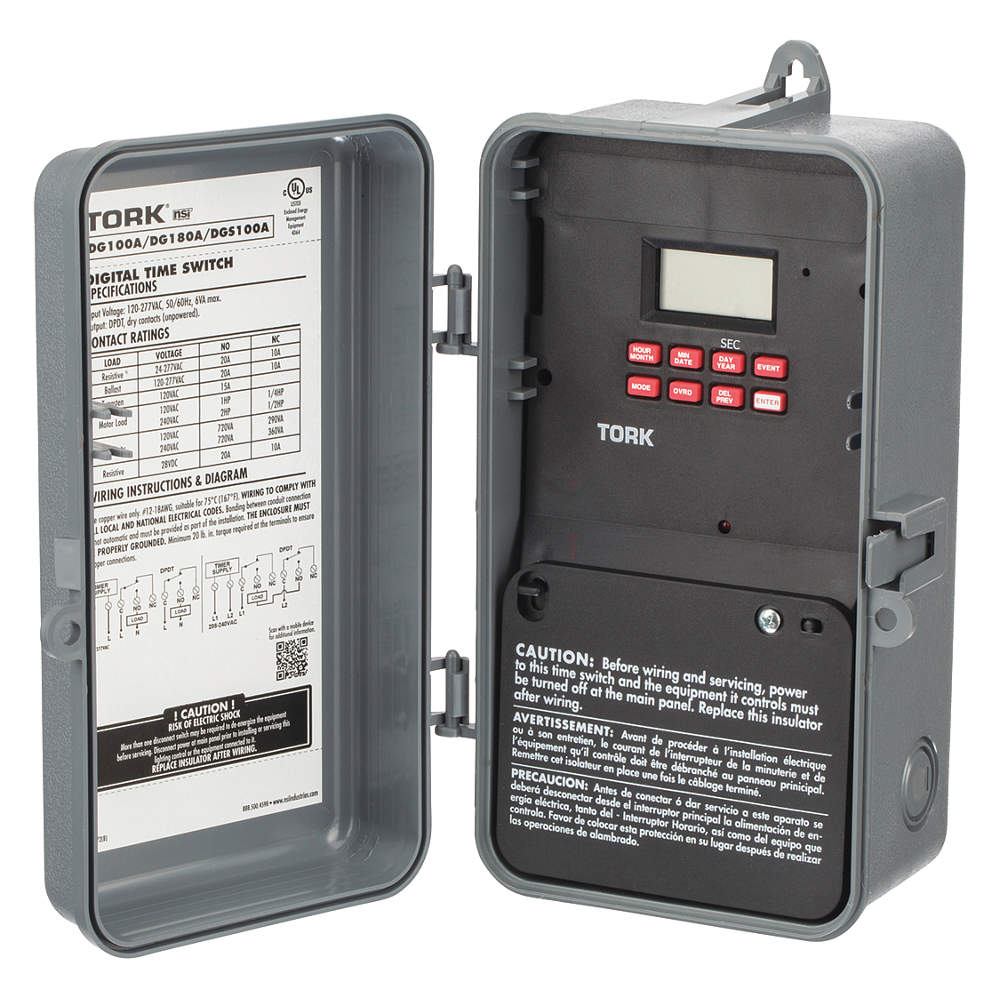 Tork DGS100A | 31A067 | Electronic Timer Programmable Dpdt 120/277v