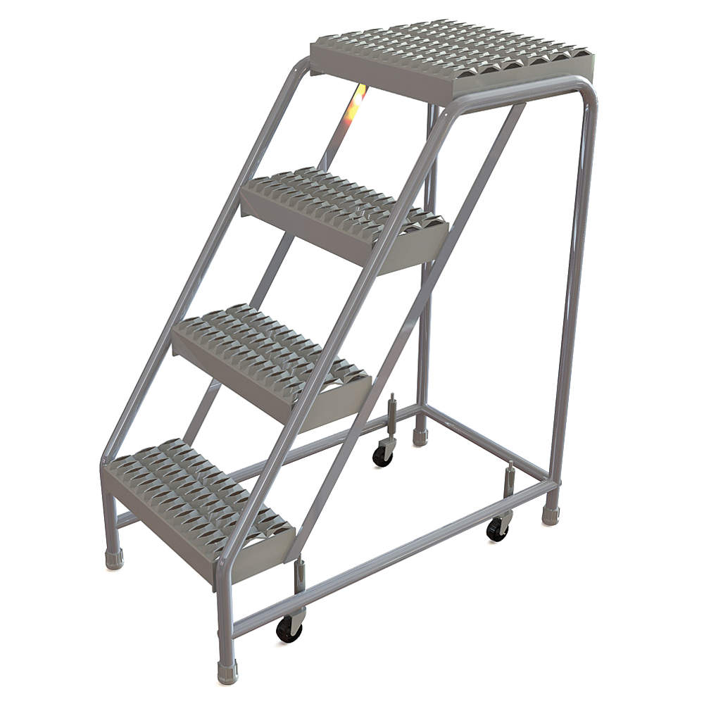 Tri-arc WLAR103244 | Rolling Ladder 3 Steps Serrated Tread | 29RK13 ...