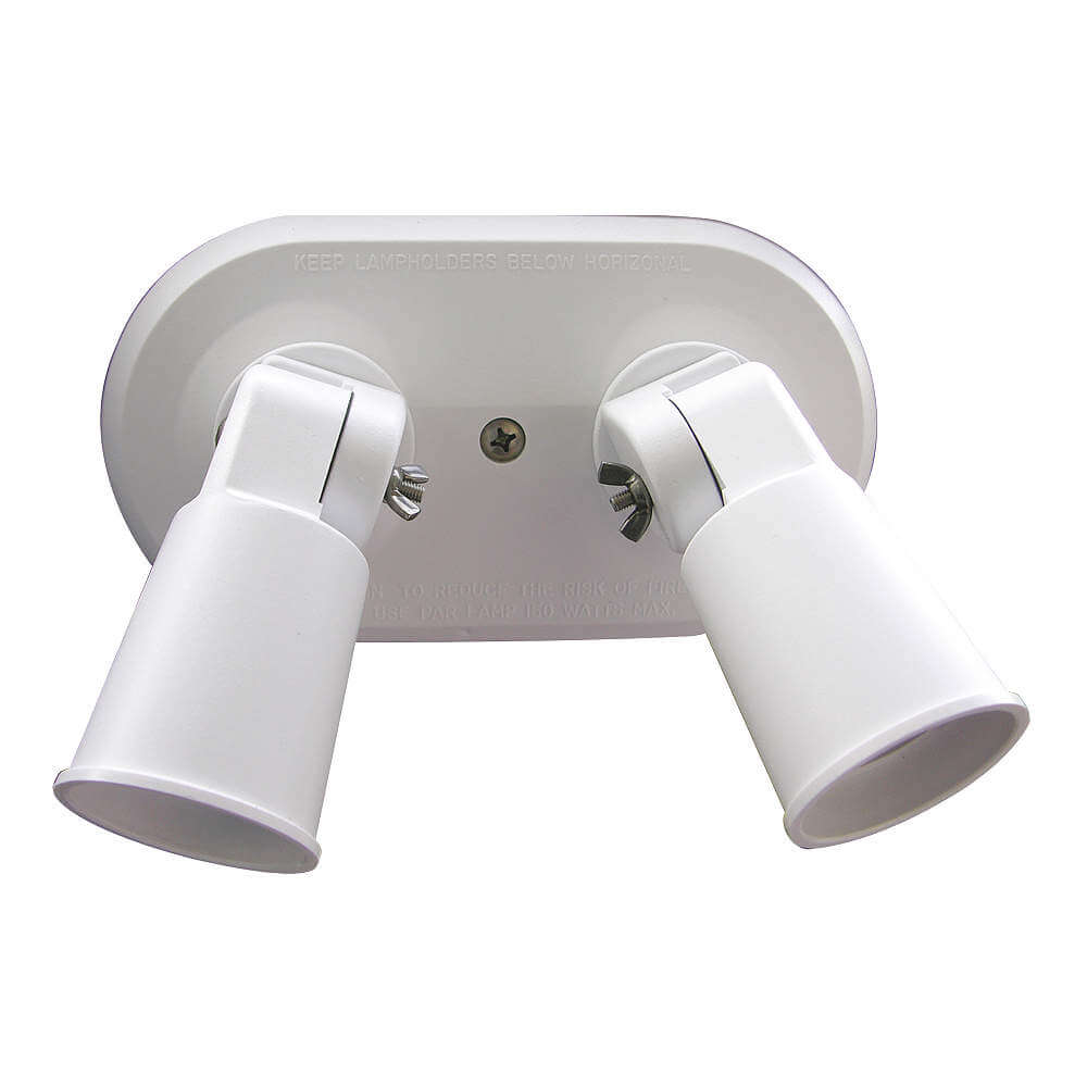 W F Harris Lighting 201-BK | 14G263 | Lampholder Double Black Par38 2 ...