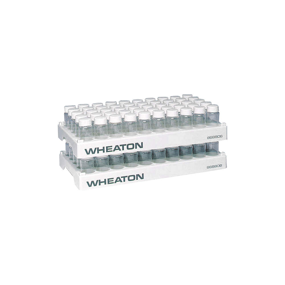 Wheaton 868810 | 23NF44 | Vial Rack, 90 Compartments, Polypropylene ...