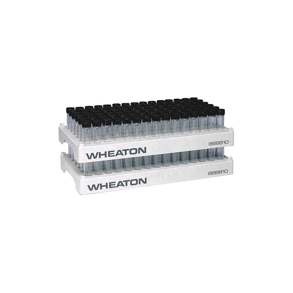 Wheaton 868810 | 23NF44 | Vial Rack, 90 Compartments, Polypropylene ...