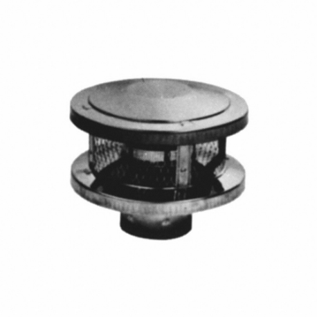 Ameri-vent 8CW | 33Y946 | Rain Cap, Louvered Hood Venting, Vented Rain ...