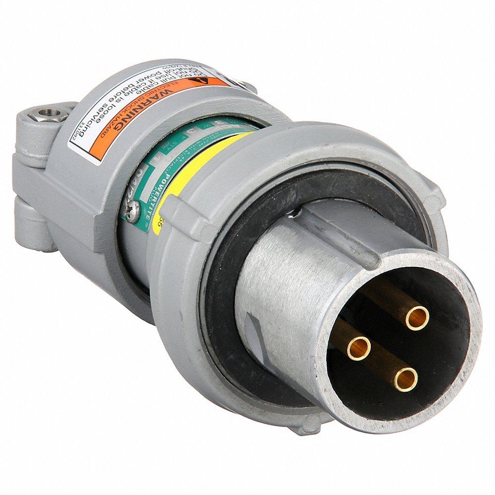 Appleton Electric ACP1034CD | 12G127 | Plug, 100 A, 600V AC, Style 2 ...