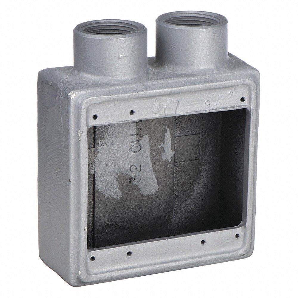 Appleton Electric FSS-2-75 | 10H421 | Weatherproof Electrical Box, 2 ...