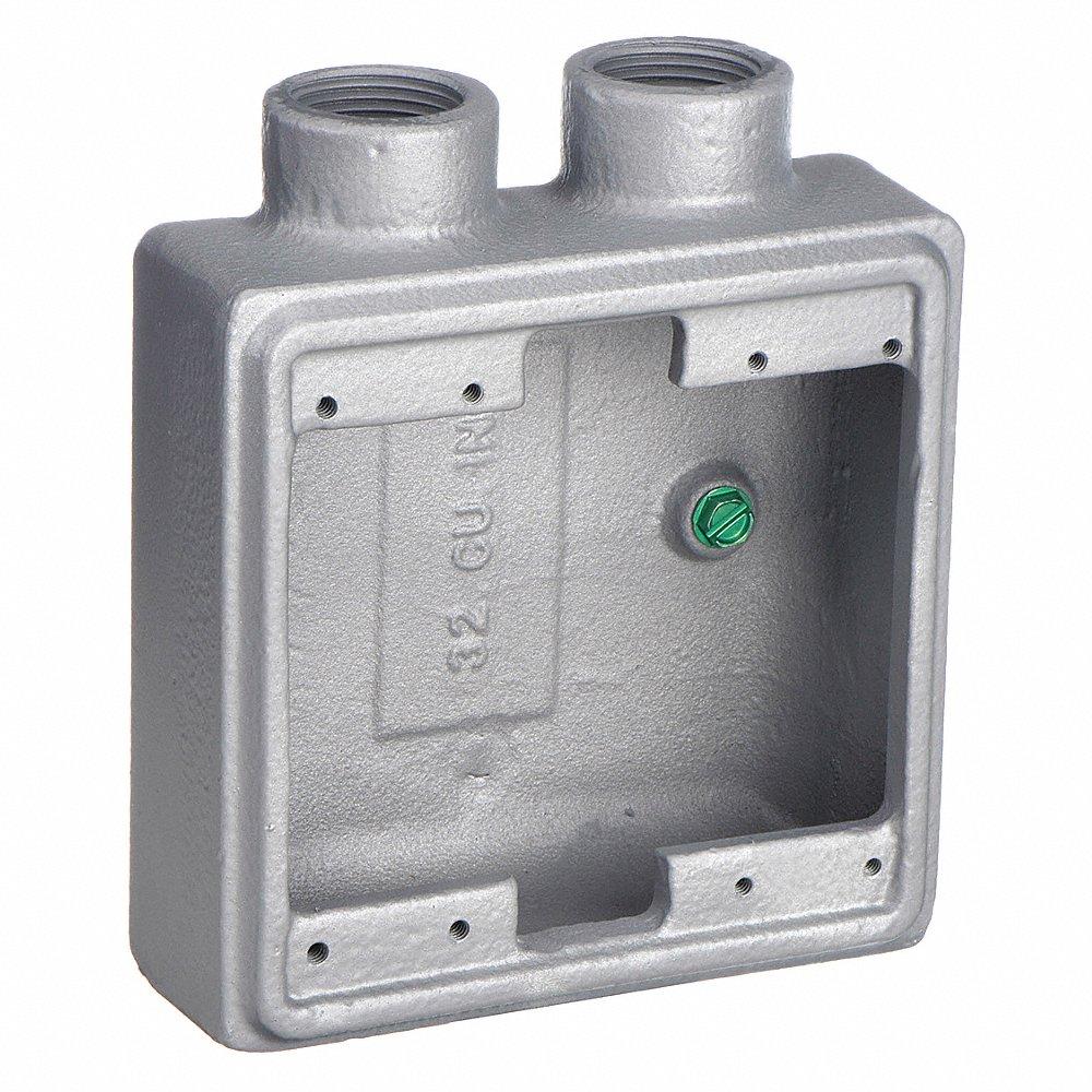 Appleton Electric FSS-2-75 | 10H421 | Weatherproof Electrical Box, 2 ...
