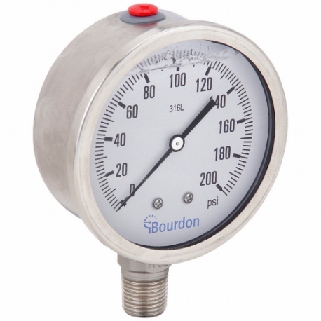 Bourdon MEX5-D62.H23/0133 | 437U85 | Industrial Pressure Gauge, 0 To ...