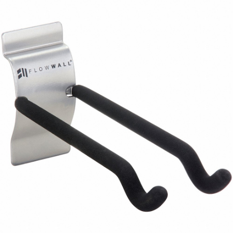 Flow Wall FSH-036-4 | Slatwall Double Hook, 2 1/2 x 8 1/2 x 4 Inch Size ...