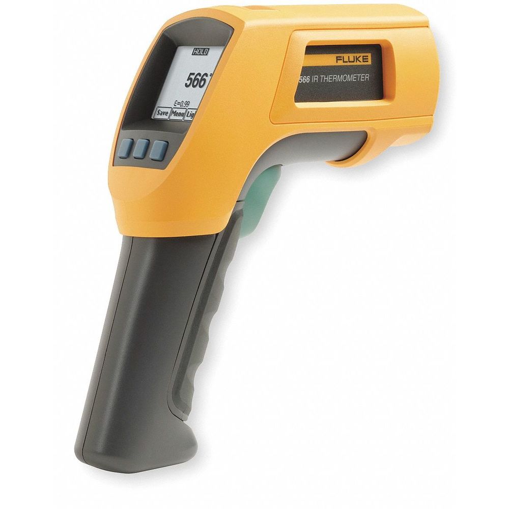 Fluke FLUKE-566 | Dot Matrix LCD Infrared Thermometer, -40 Deg. to 1202 ...