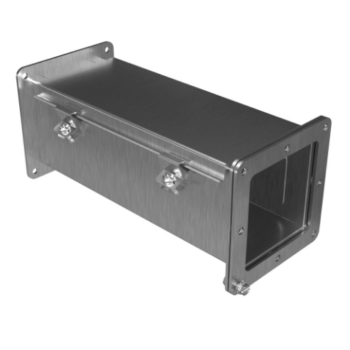 Pull-Through Wireway, 4 x 4 x 12 Inch Size, 304 Stainless Steel, Screw ...