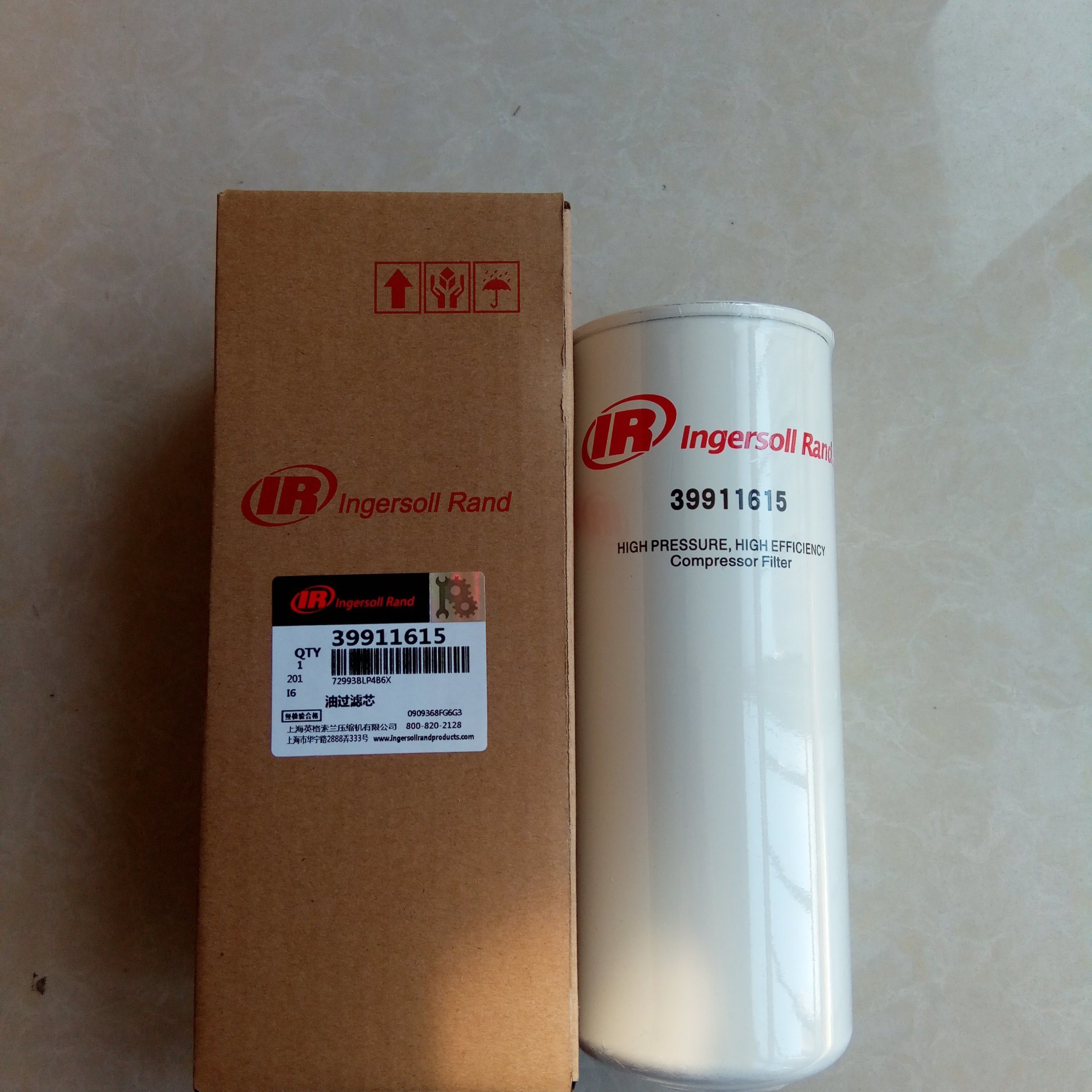 INGERSOLL-RAND 39911615 | Oil Filter Element, 3.88 Inch Outside ...