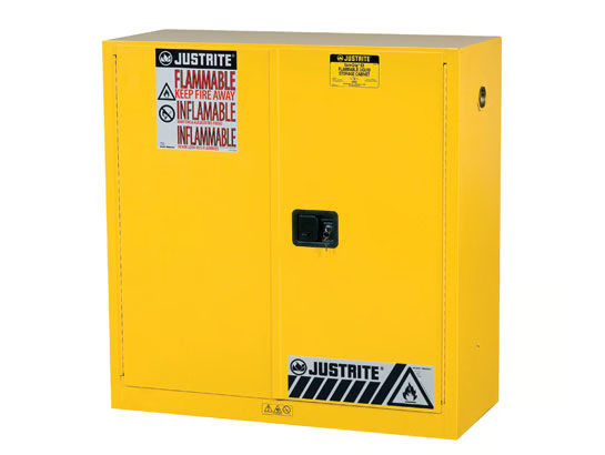 JUSTRITE 894500 Flammable Cabinet, Yellow | 1YNE4