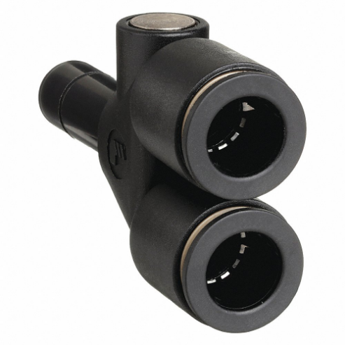 Legris 3142 04 00 | 1DEG8 | Wye Plug-In, Push-to-Connect x Tube Stem x ...