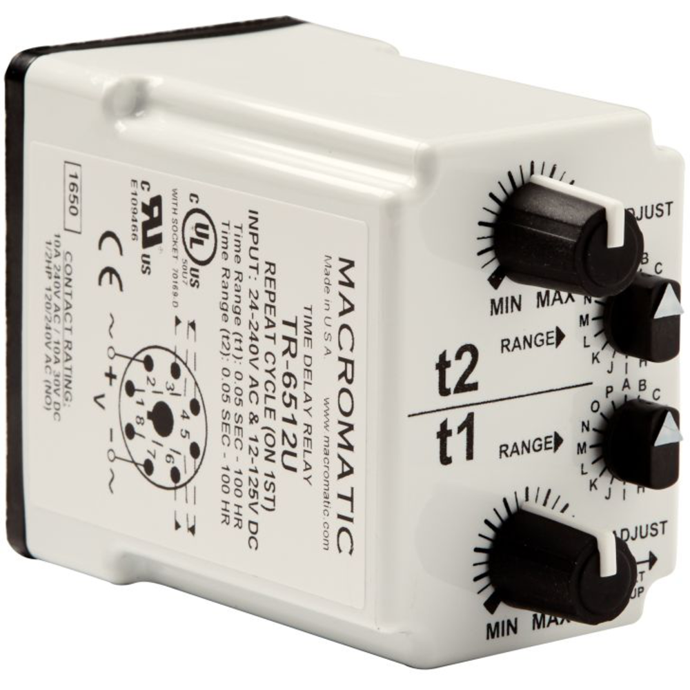 Macromatic TR-6 Series Time Delay Relay | Raptor Supplies Worldwide