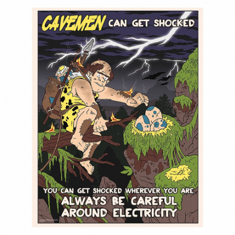 Mancomm Electrical Safety Posters | Raptor Supplies Worldwide