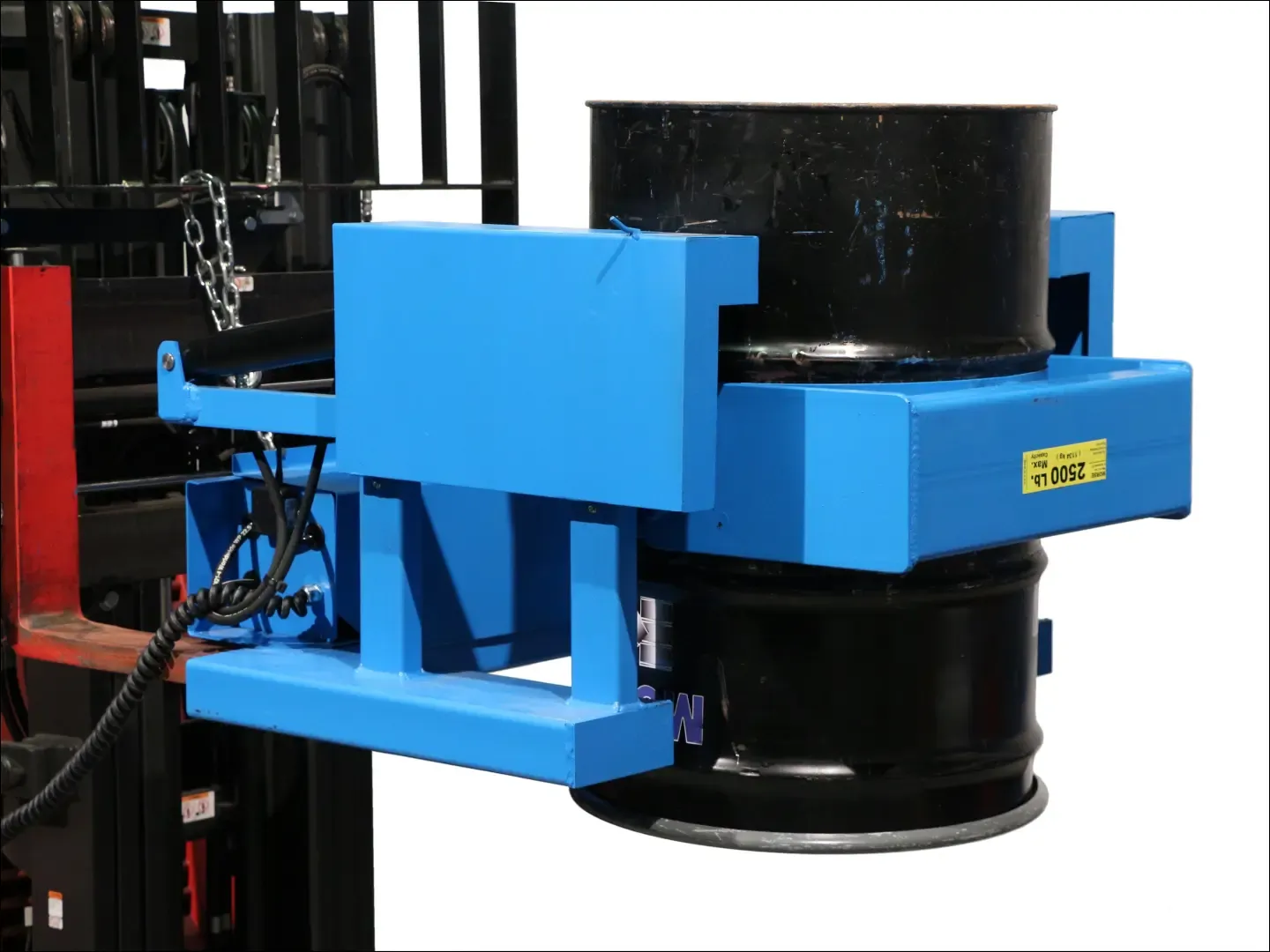 Morse Drum 285XBP | Forklift Karrier, 208L, 12V DC Battery Power, Tilt ...