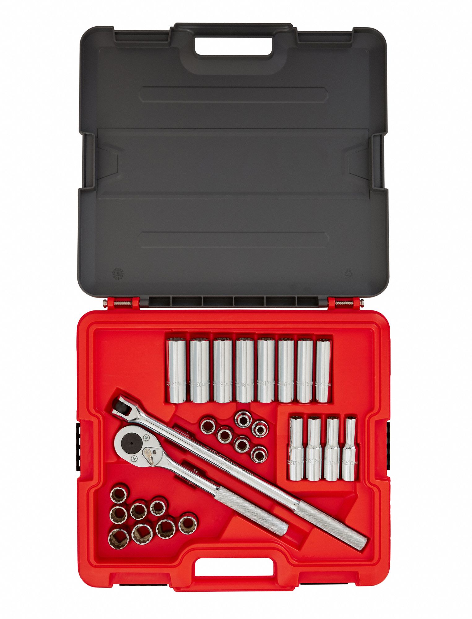 Proto J54214 | 5C907 | Socket Set 1/2 Inch Drive 31 Pc