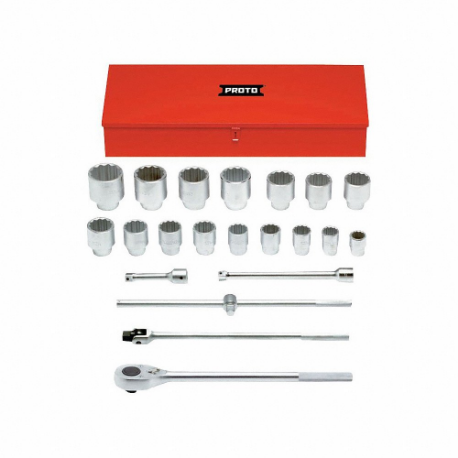 Proto J54239A | Socket Wrench Set, 3/8 To 1/2 Inch Drive Size, 39 ...