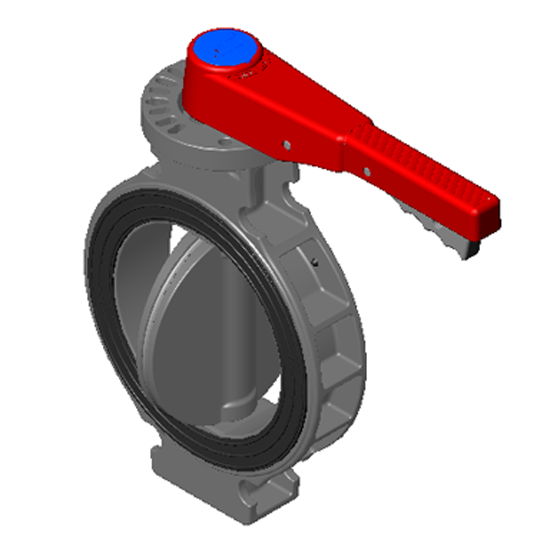 SPEARS VALVES CPVC Wafer Butterfly Valves, Lever Handle, FKM | Raptor ...