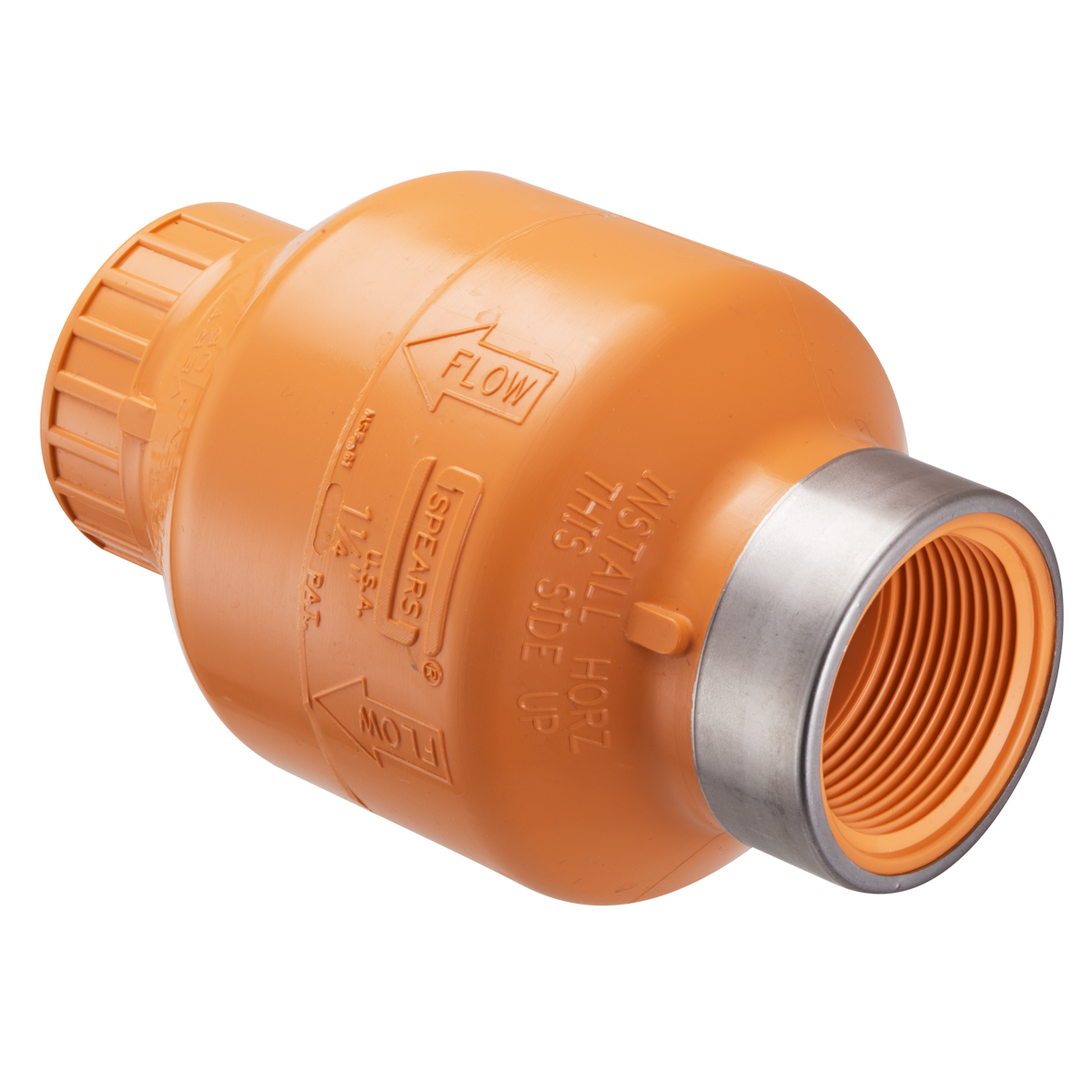 Spears Valves Flameguard CPVC Special Reinforced Thread Inlet Swing ...
