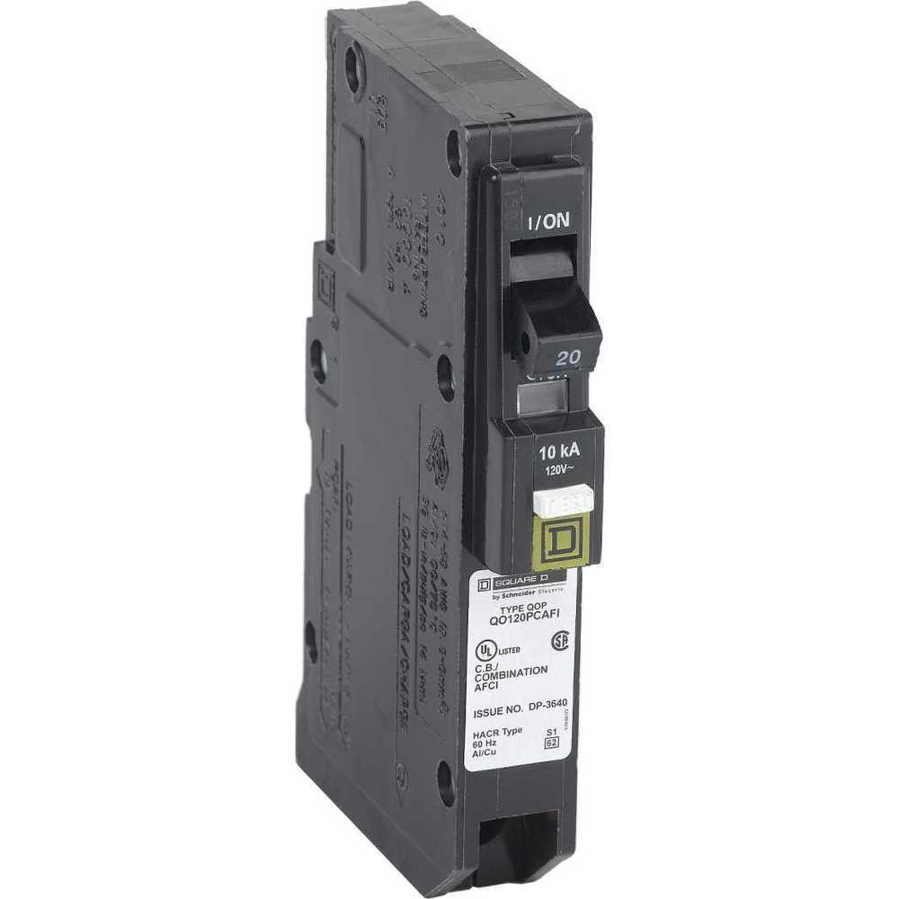 Square D QO120PCAFI | 30YE78 | Miniature Circuit Breaker 20a 1 Pole 10k