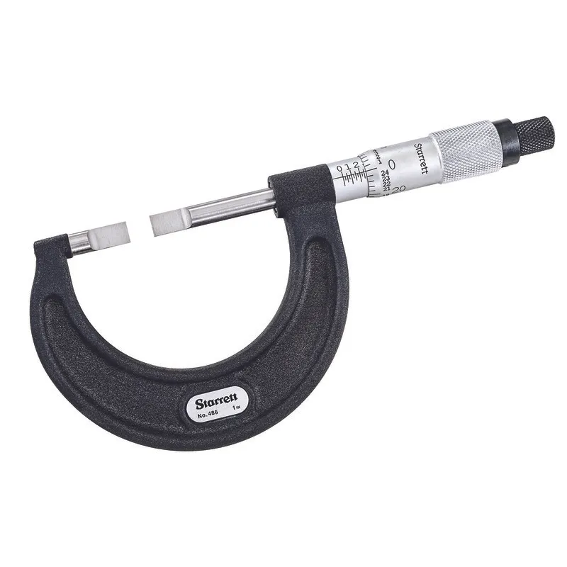 Starrett 486 Series Blade Type Micrometers, Non-Rotating Spindle ...