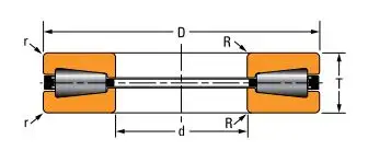 Timken T711-902A1 | Thrust Tapered Roller Bearing, 7 Inch Bore Diameter,