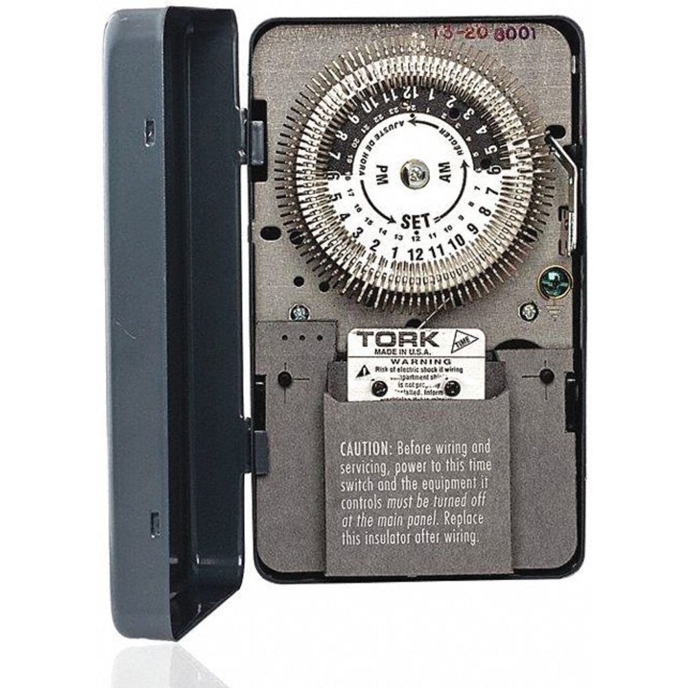 Tork 8009A | 483A23 | Electromechanical Timer, 208 to 277 VAC Voltage ...