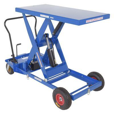 Vestil CART-PN-1000 | Pneumatic Tire Hydraulic Cart, 1000 Lb. Capacity